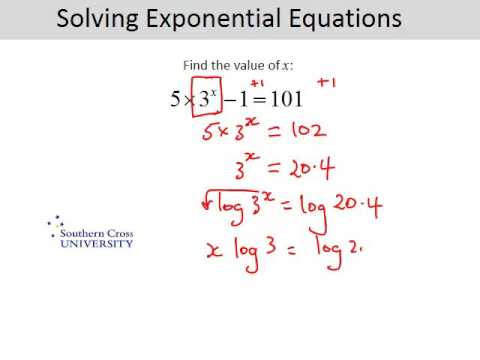 Exponential Equations - YouTube