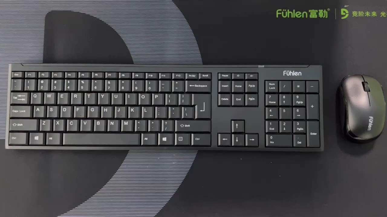 Fuhlen A120G Wireless keyboard and mouse combo - YouTube