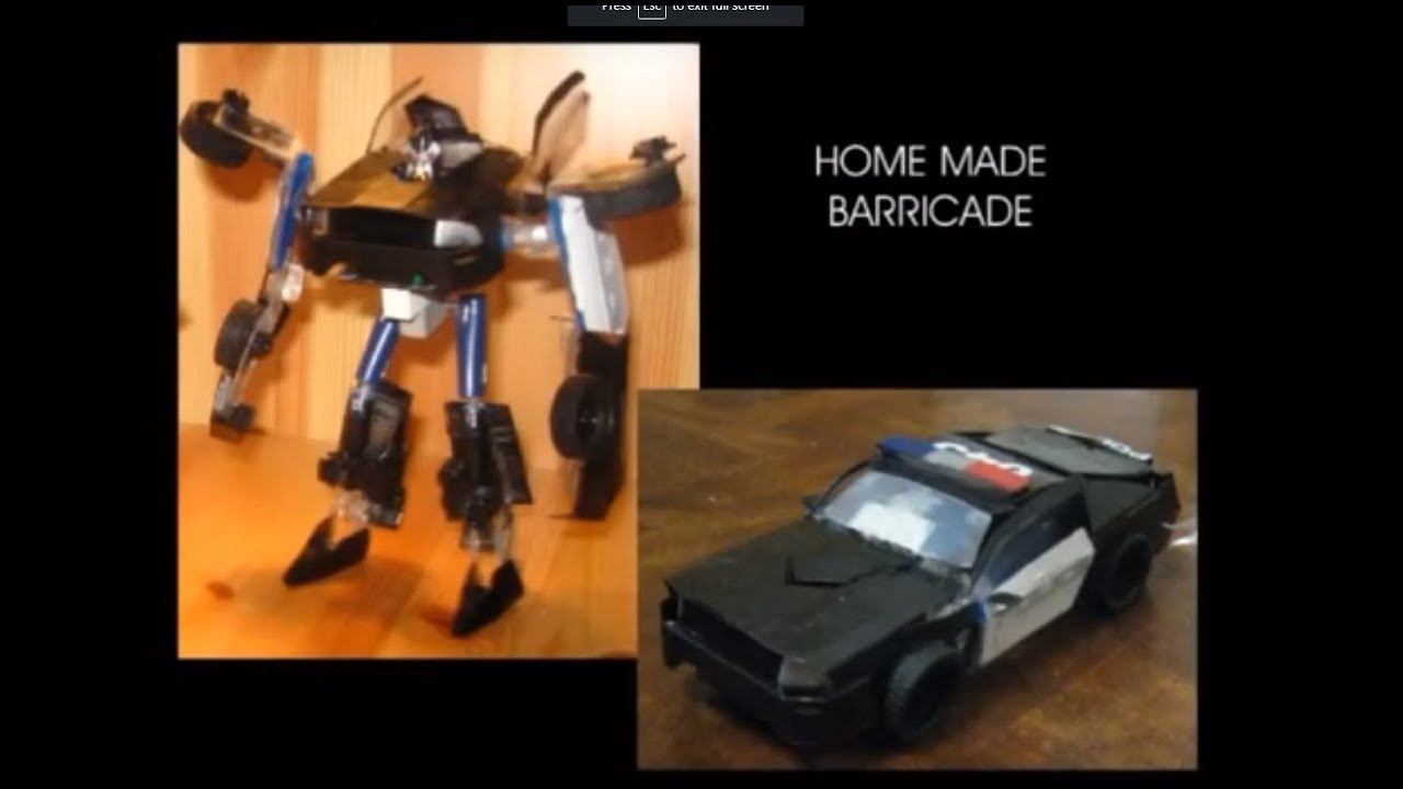 BARRICADE - CUSTOM TRANSFORMERS - YouTube