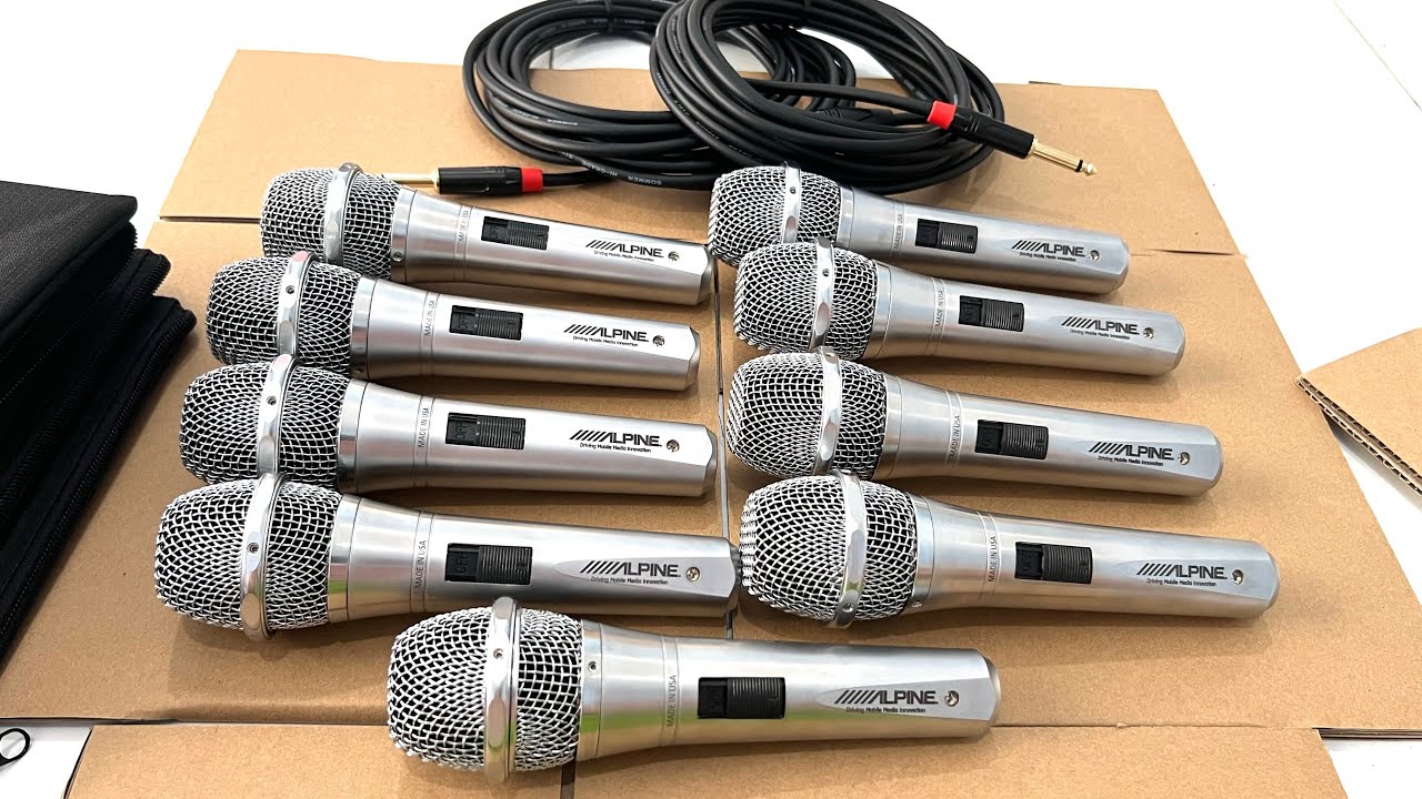 9 CÂY MIC ALPINE MỸ ĐẸP NHƯ MỚI,CÓ TÚI ĐỰNG .Dòng micro nhẹ âm bay bổng ...