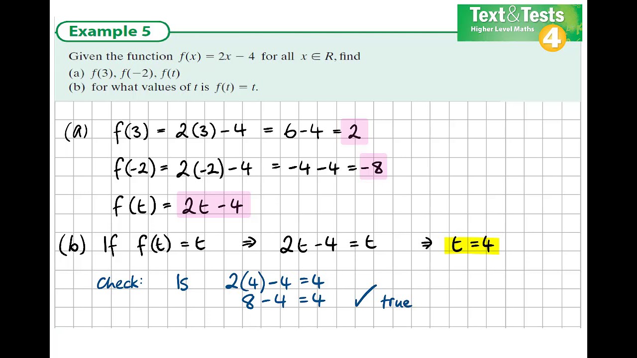 Algebra 1 LCHL e.g. 2.5 Polynomial functions - YouTube