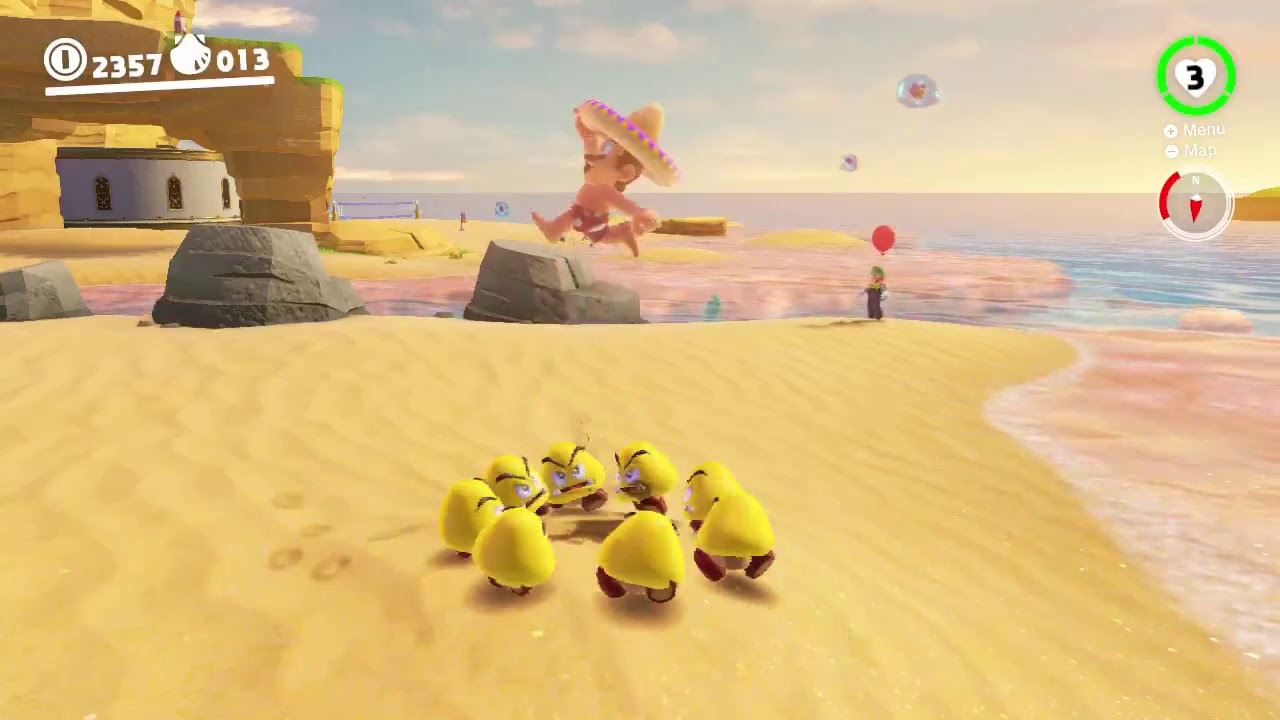 Super Mario Odyssey: Little Gold Goombas - YouTube