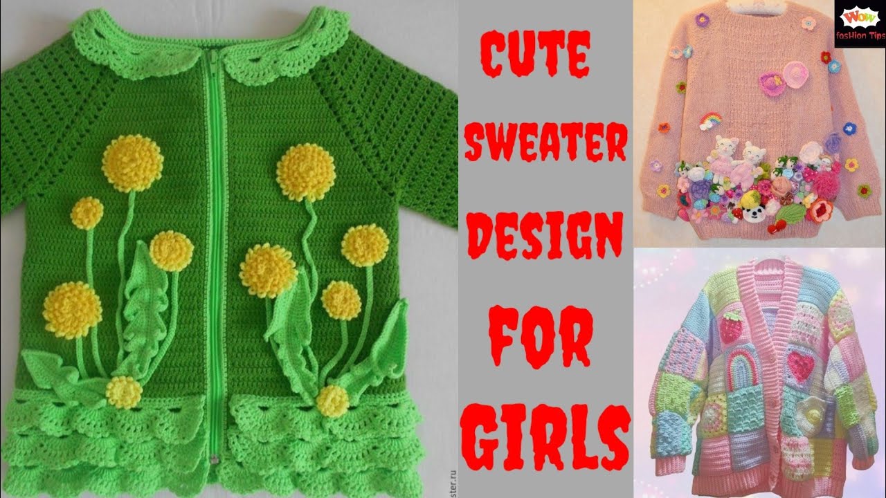 Very Stylish Sweater Designs for Girls.. - YouTube
