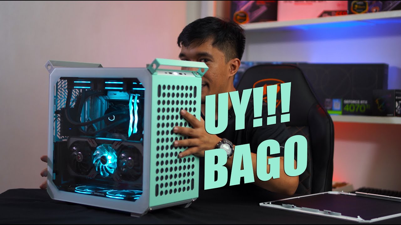 Maiba Naman Ang Design ft Cooler Master QUBE 500 Flatpack & PB Sleeving Workz PC Build - YouTube