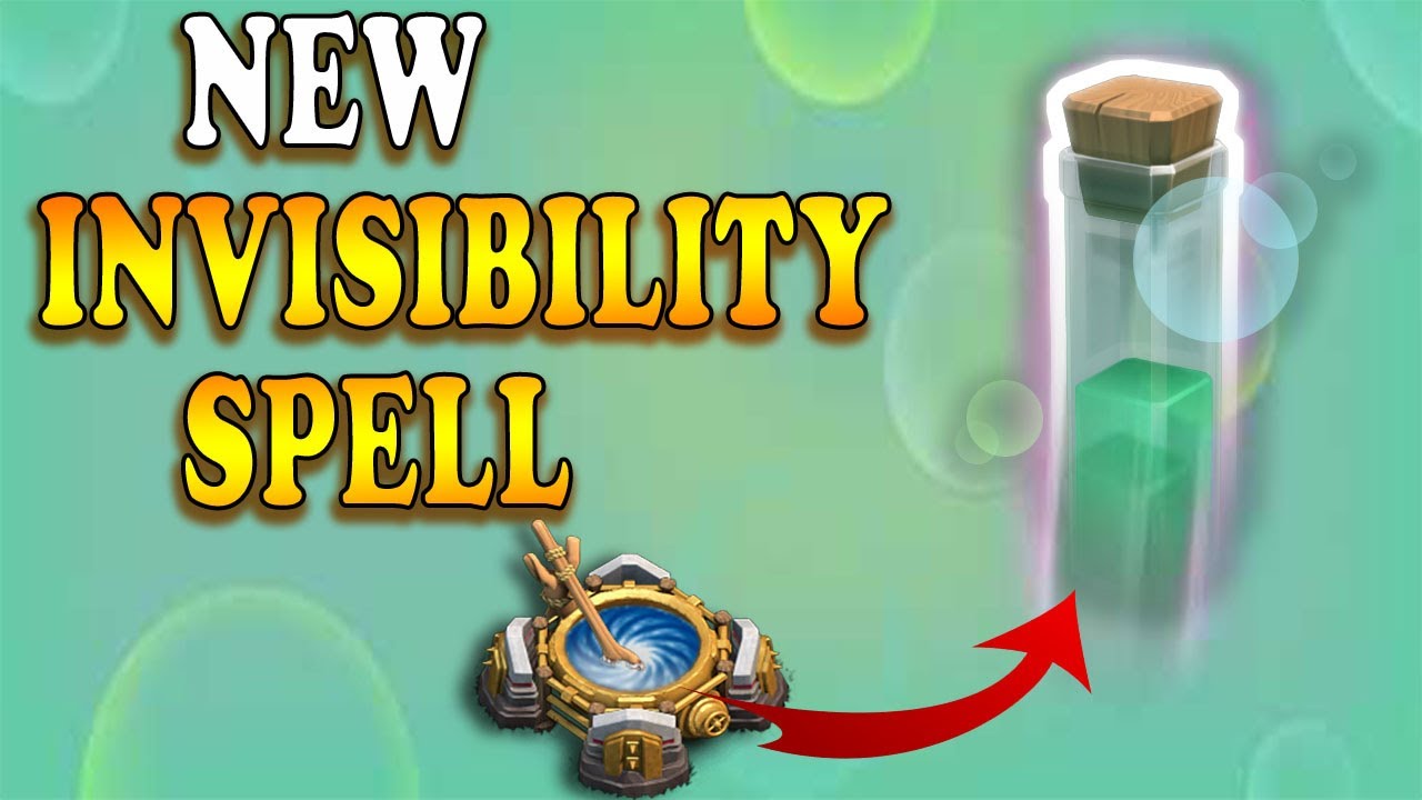 HOW TO USE THE INVISIBILE SPELL | NEW SPELL COC | STRATEGY| CLASH OF ...