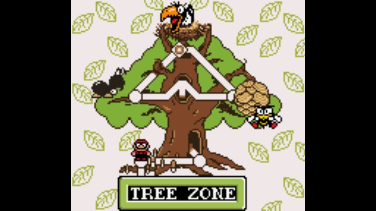 Super Mario Land 2 DX: 6 Golden Coins(GBC) Tree zone Walkthrough - YouTube
