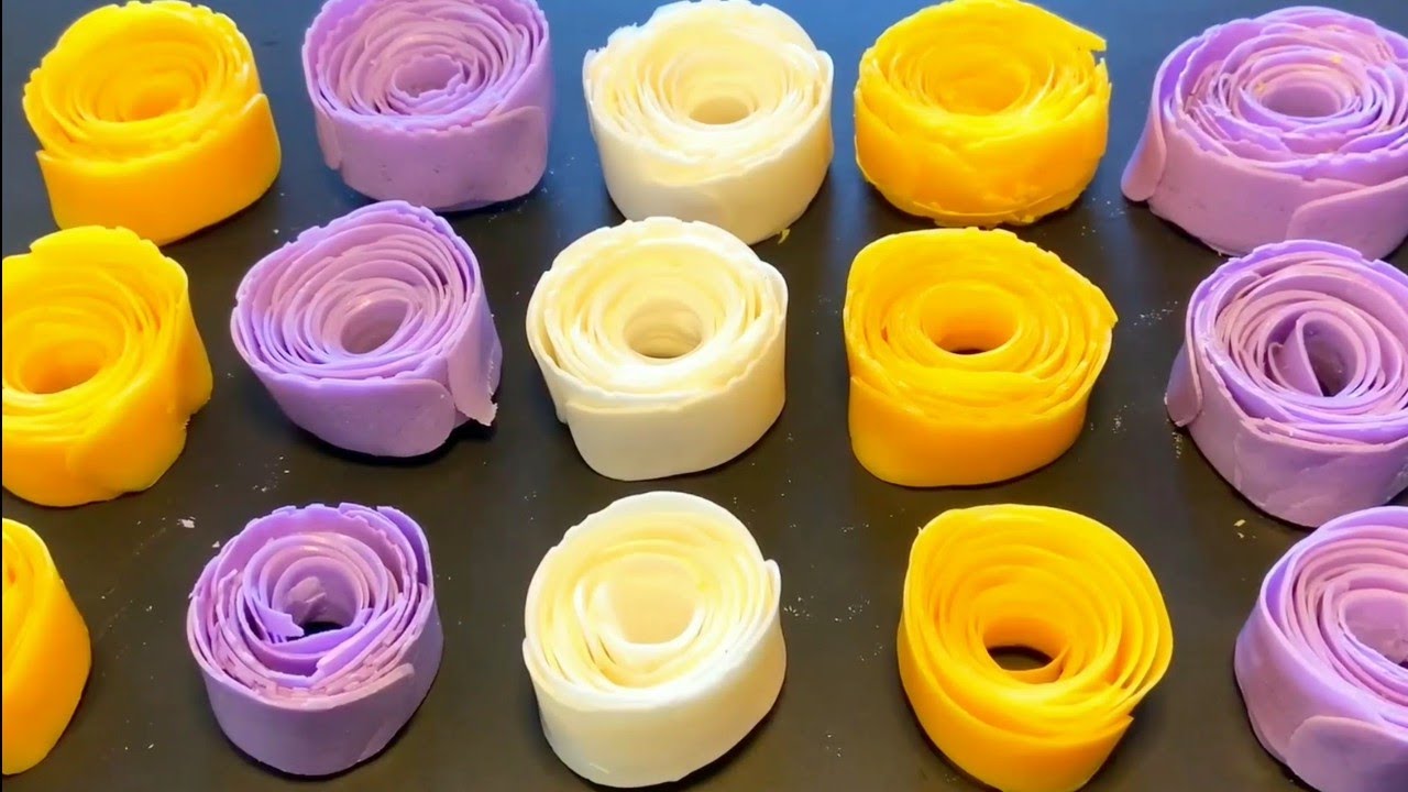 ASMR SOAP. Crushing Soap Roses / Dry Soap Crunchy 💜🧡 - YouTube