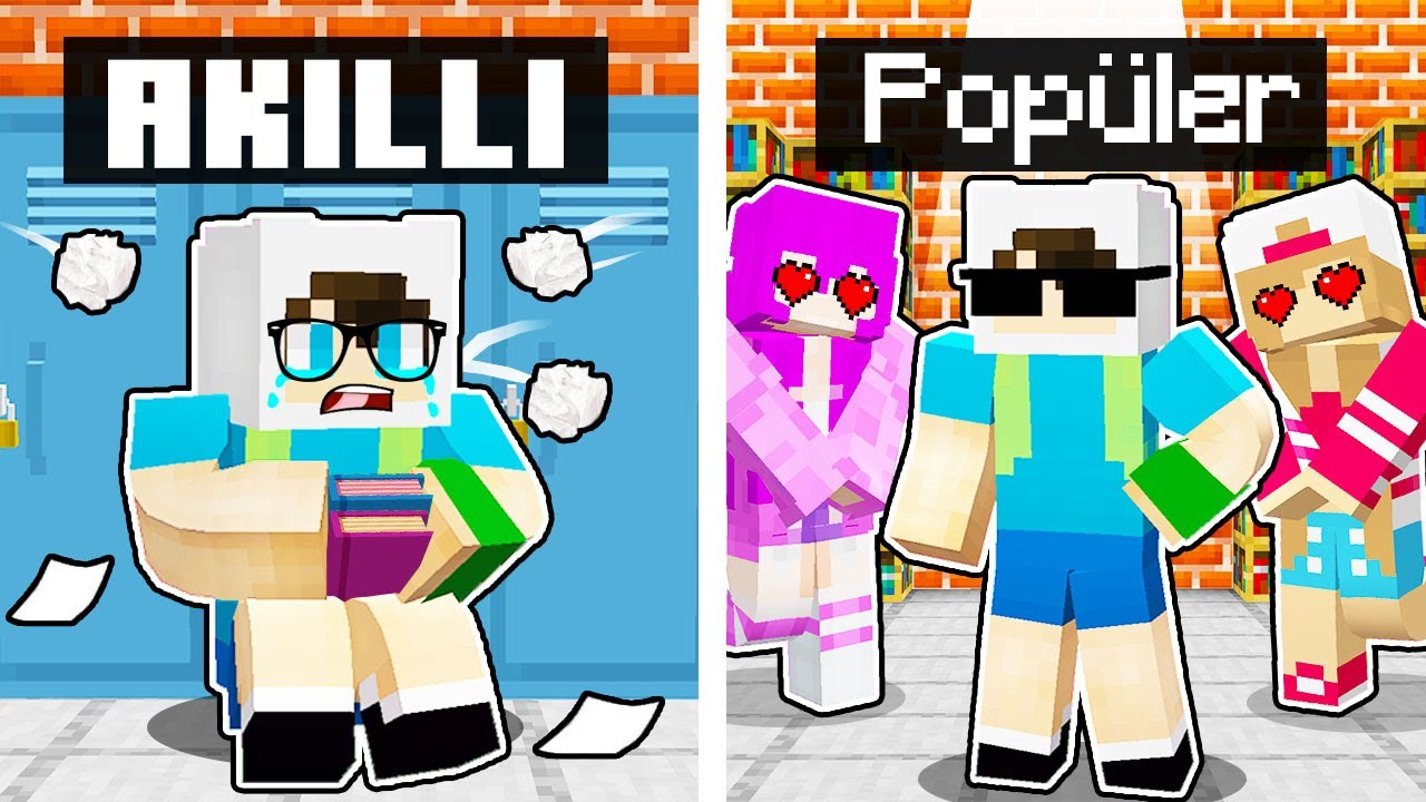 AKILLI VS POPÜLER ENES ARSLAN - ⚠️ Minecraft - YouTube
