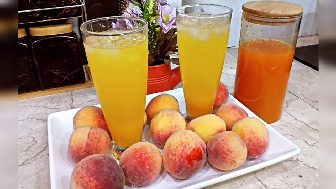 Try this Refreshing Drink this Summer!|Homemade Peach Squash Recipe ...