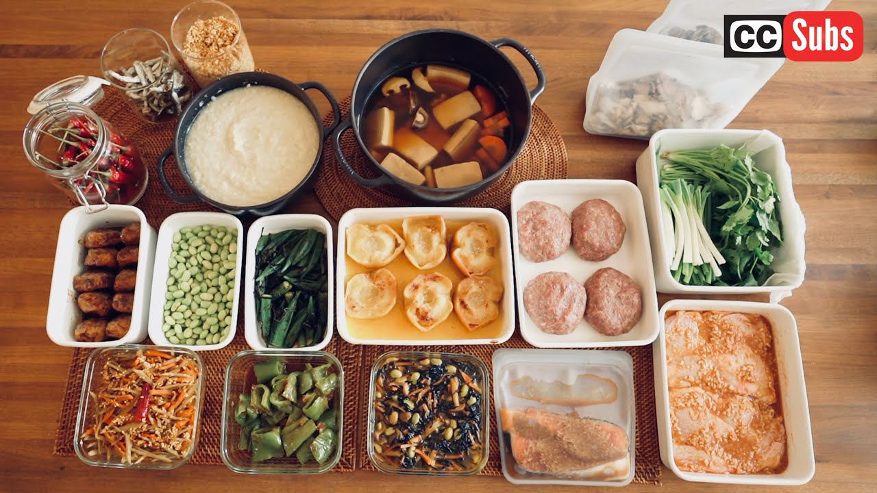 [Japanese Meal Prep]Reserve dishes and homemade preserves ...