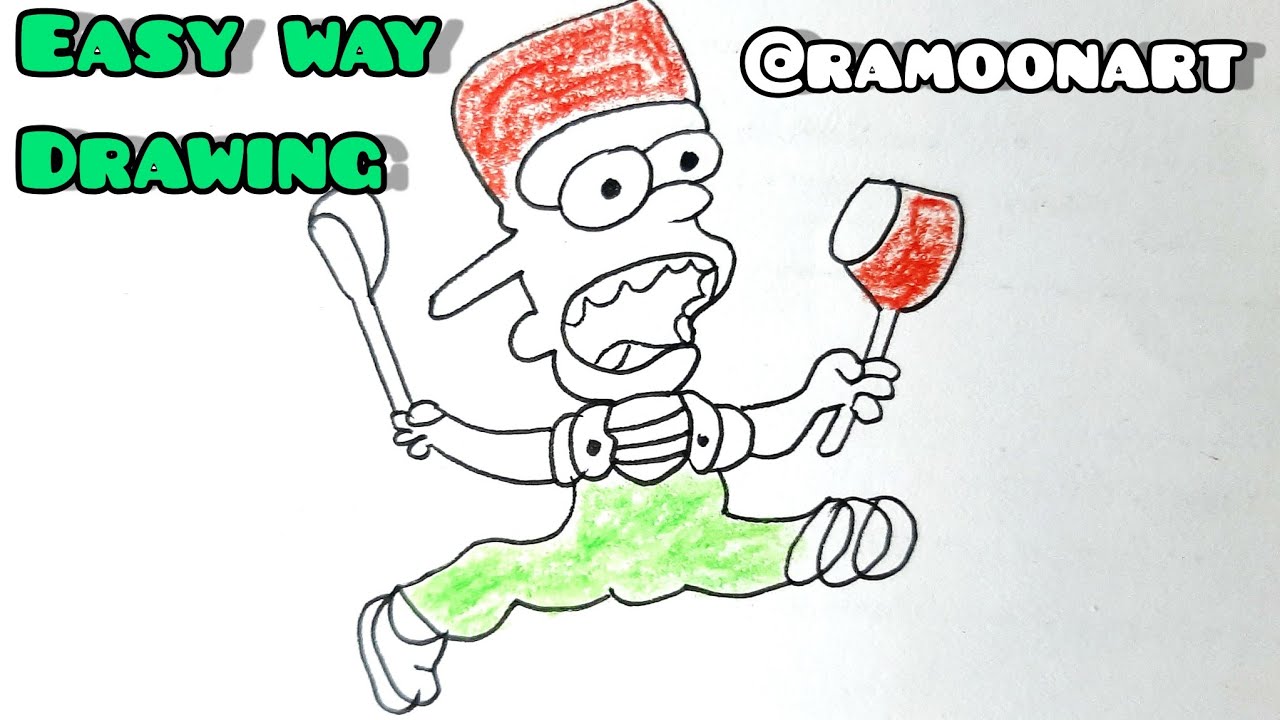Step by step | Tutorial Artis Cartoon Chef | Learn For Beginner - YouTube