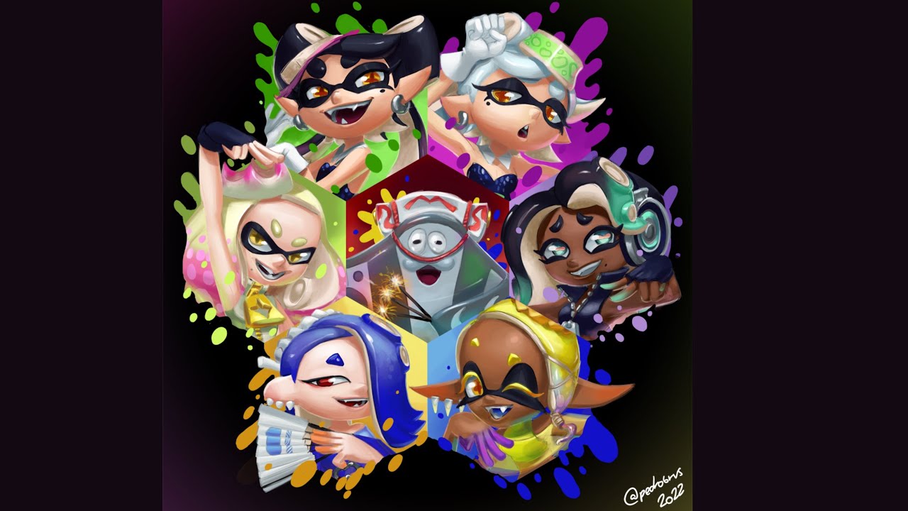 Splatoon all idol solos played at the same time - YouTube