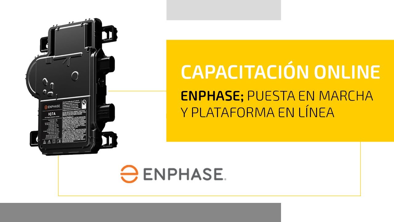 Enphase - Puesta en marcha y plataforma en línea - YouTube