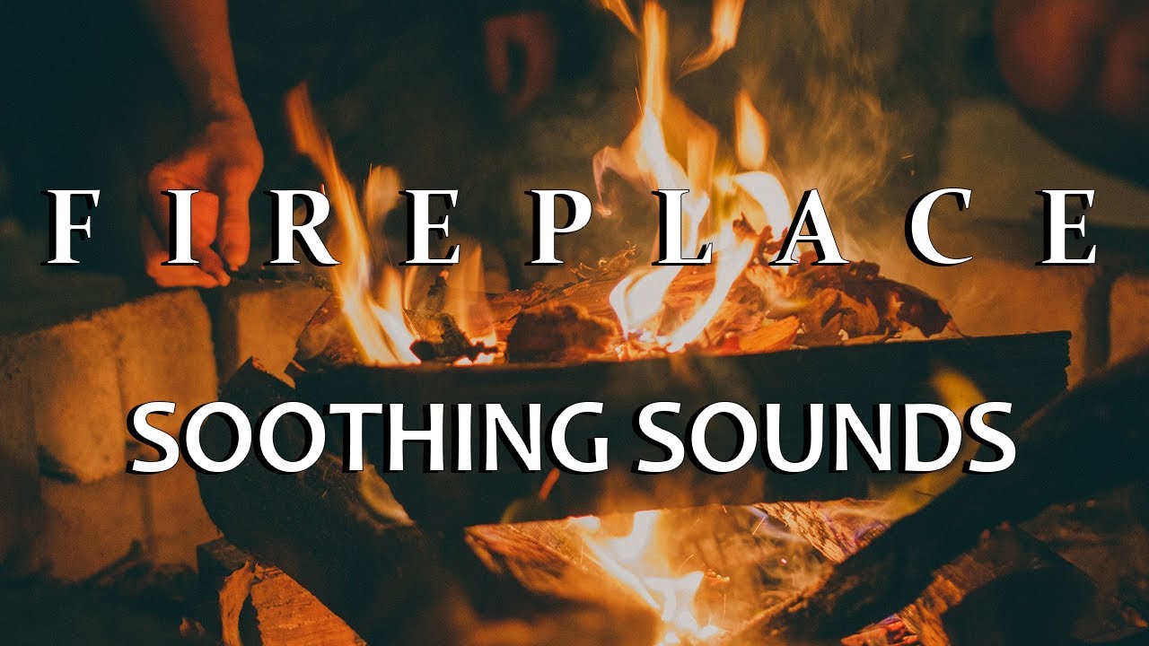 Fire pit sounds with soothing music - YouTube