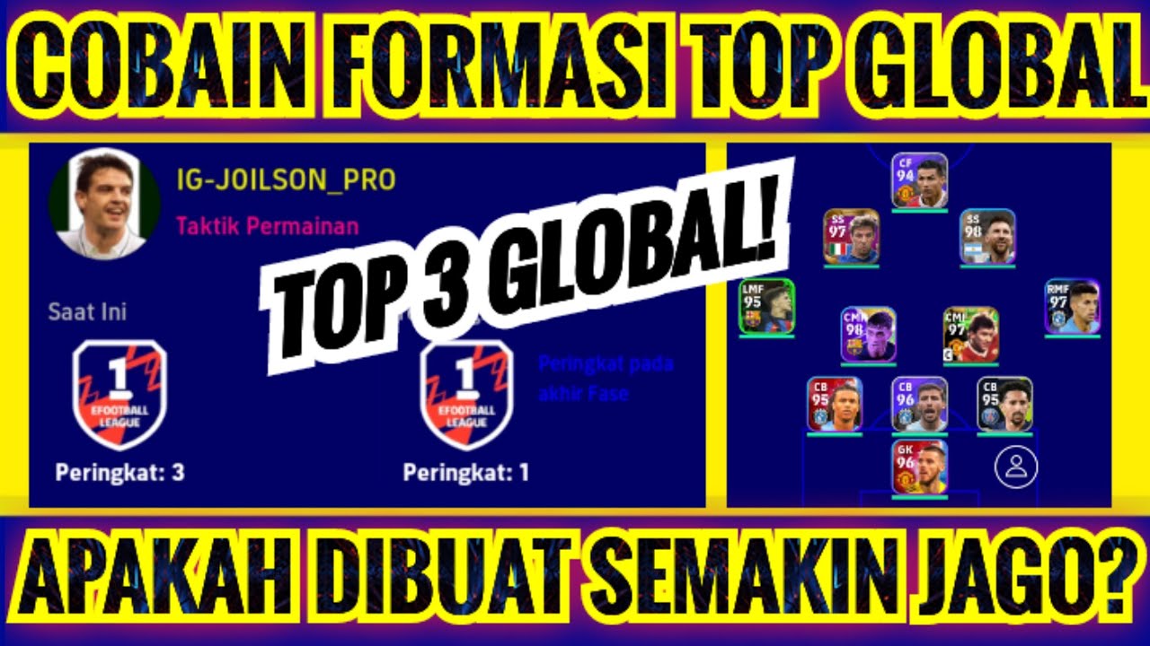 COBAIN PUSH PAKAI FORMASI TOP GLOBAL[343] APAKAH SEMAKIN JAGO? GAMEPLAY ...