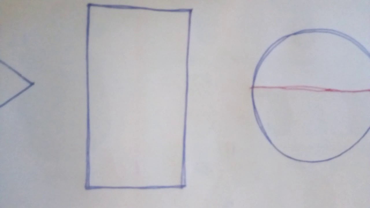 DRAWING A LINE TO INDICATE TO EQUAL HALVES - YouTube