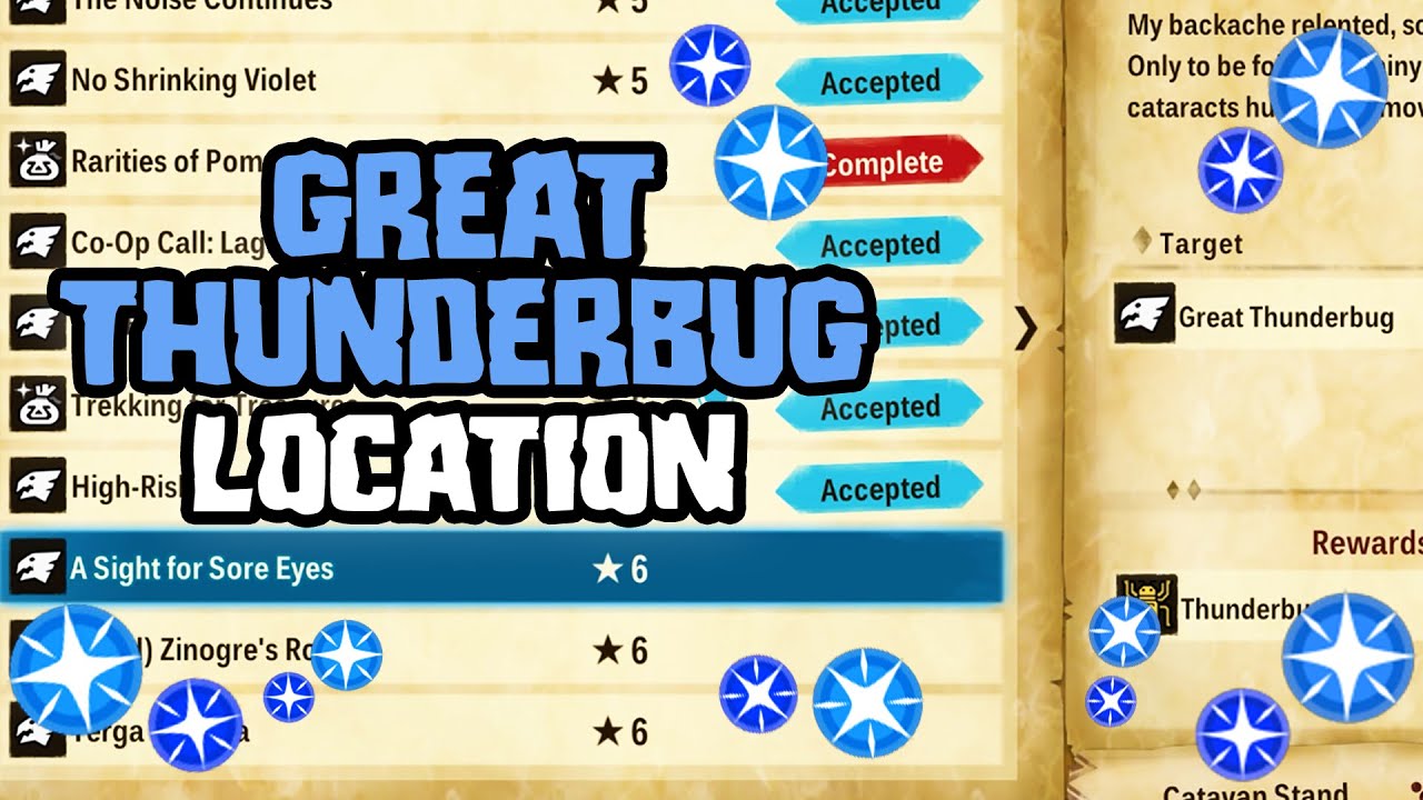 GREAT THUNDERBUG LOCATION IN CRYSTAL DEPTH FOR SIDEQUEST - MONSTER HUNTER STORIES 2 WINGS OF ...
