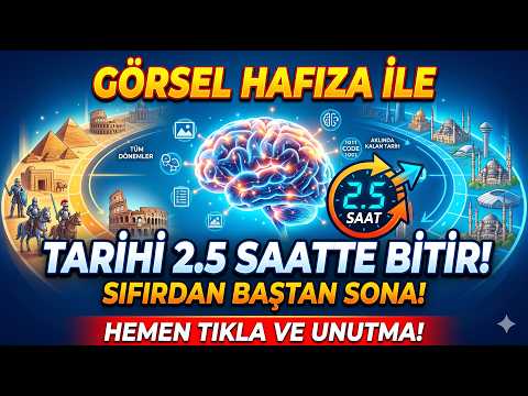🔥 2,5 SAATTE BAŞTAN SONA TARİH! | Görsel Hafıza Teknikleriyle KPSS & YKS Tarih #tarih