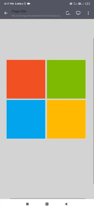How To Create Microsoft Logo Using Html And Css Html Css Html