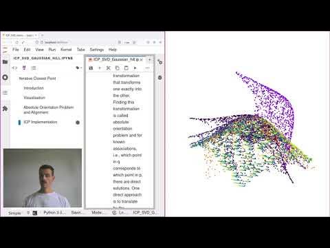 Point cloud alignment using Iterative Closest Point (ICP) matching - YouTube