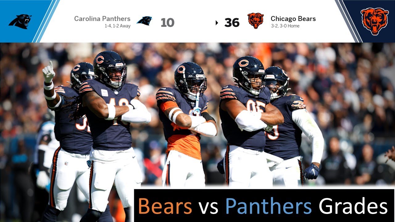 Chicago Bears PFF Grade & Analysis vs The Panthers - YouTube