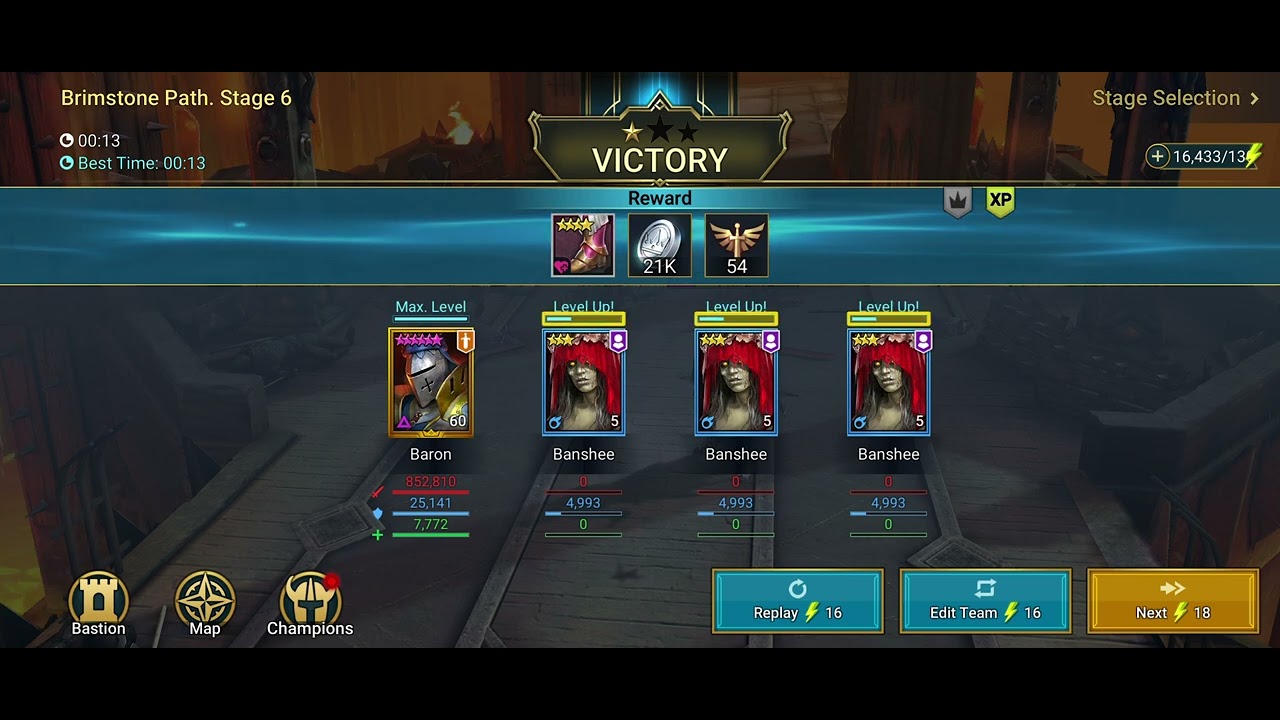 raid shadow legends baron solo nightmare campaign - YouTube