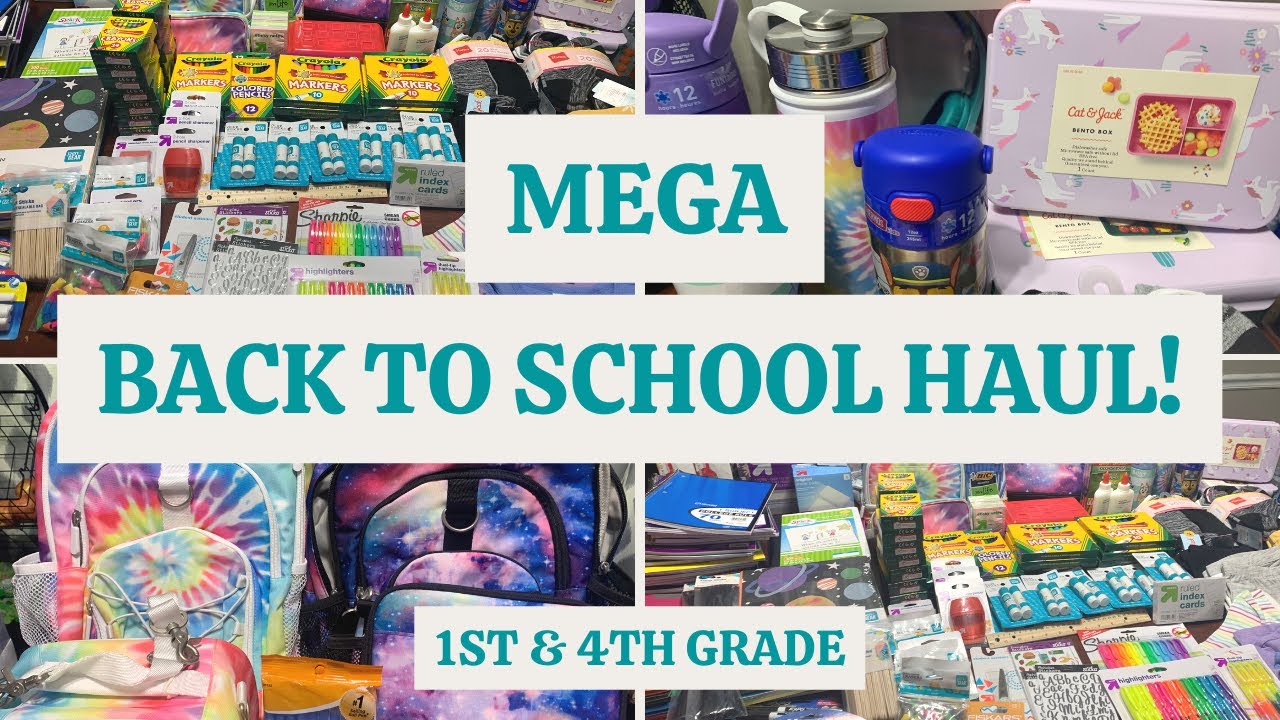 MASSIVE BACK TO SCHOOL HAUL! | 4th and 1st Grade School Supply HAUL! # ...