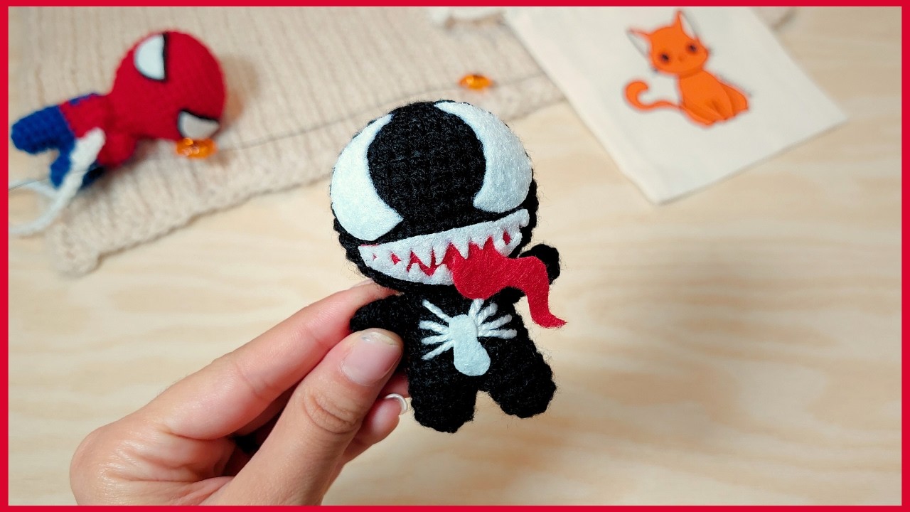 😱 VENOM Amigurumi - Crochet Tutorial paso a paso FÁCIL | ESP - ENG ...