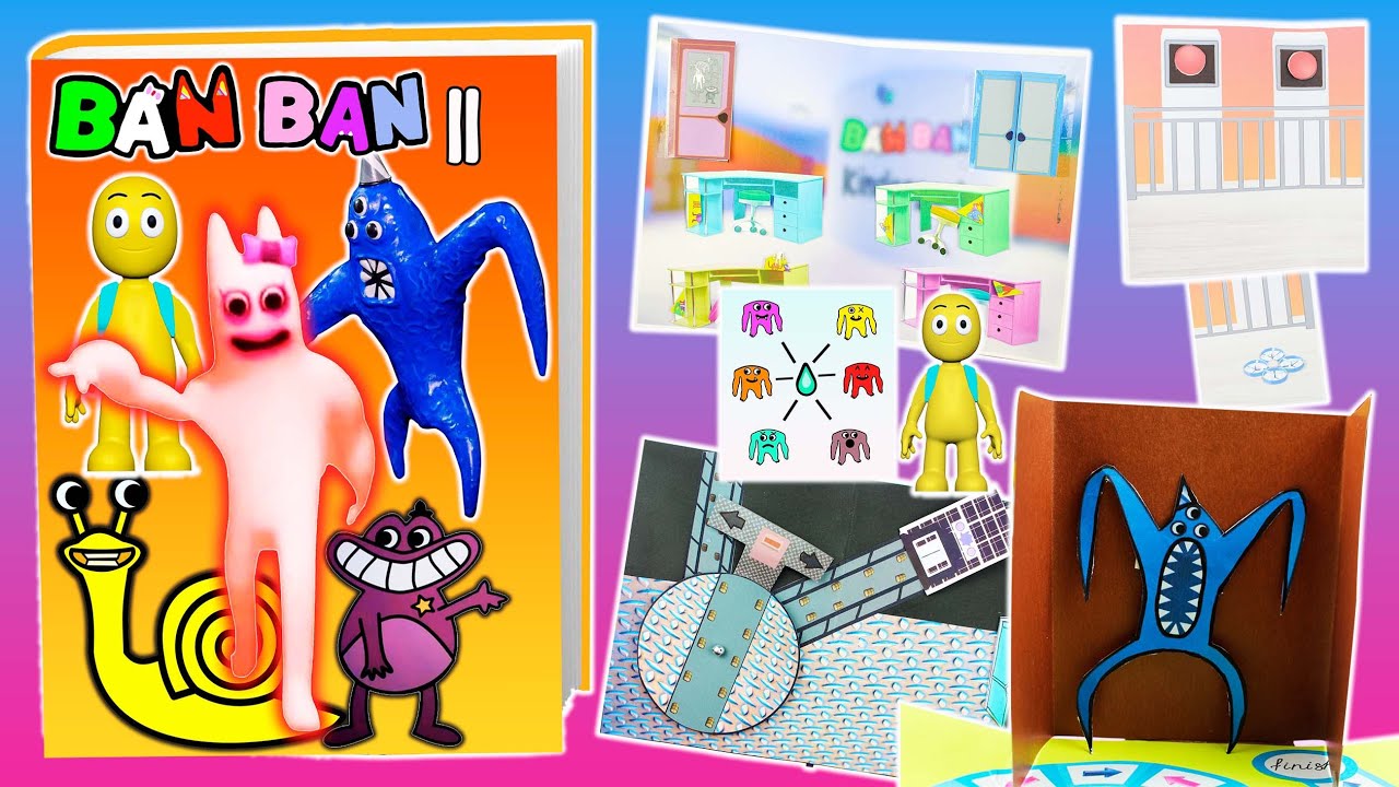NEW GARTEN OF BANBAN 2 Continuation 1ST GAMING BOOK/ NABNAB STORY BOOK ...