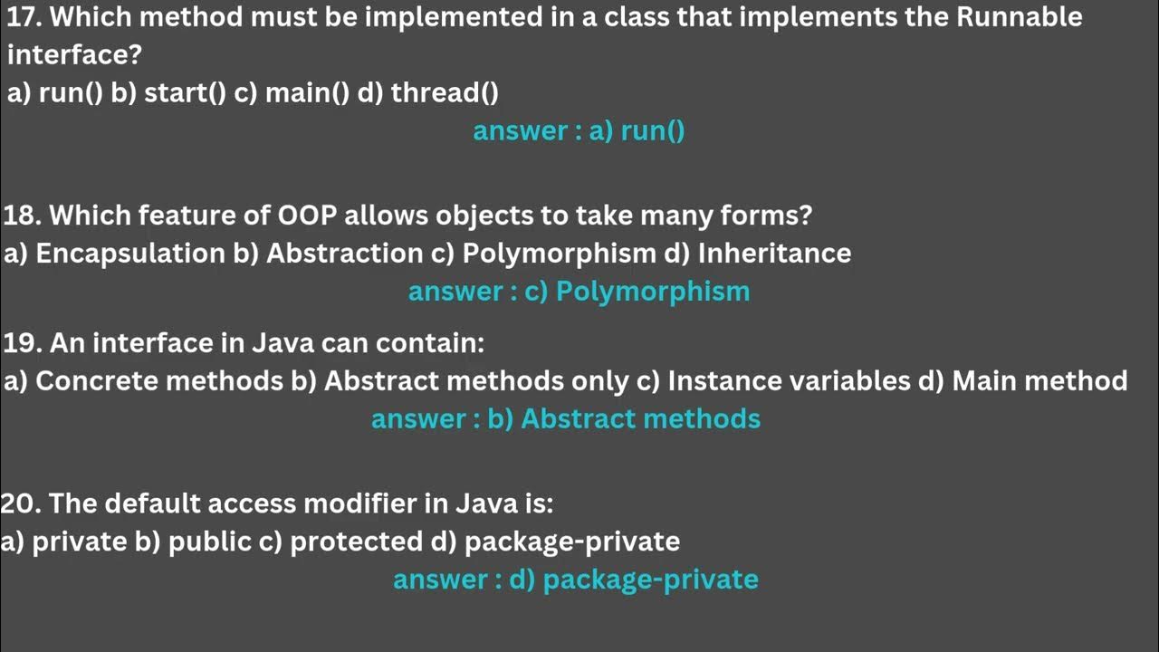 TCS WINGS1/ PART - 1/ TRACK T4 SPRINGBOOT/ JAVA CORE MCQS / JAVA MCQS TCS - YouTube