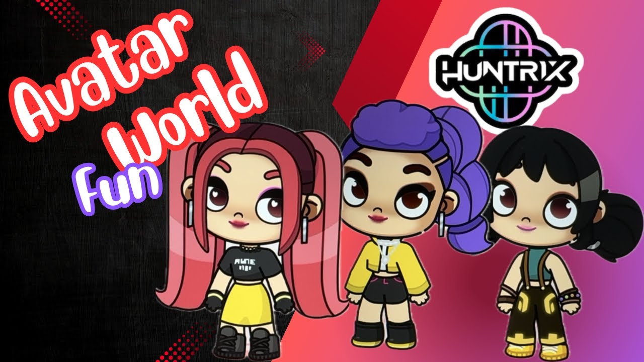 Huntrix Avatar Makeover | Huntrix Rumi, Mira and Zoey in Avatar World ...