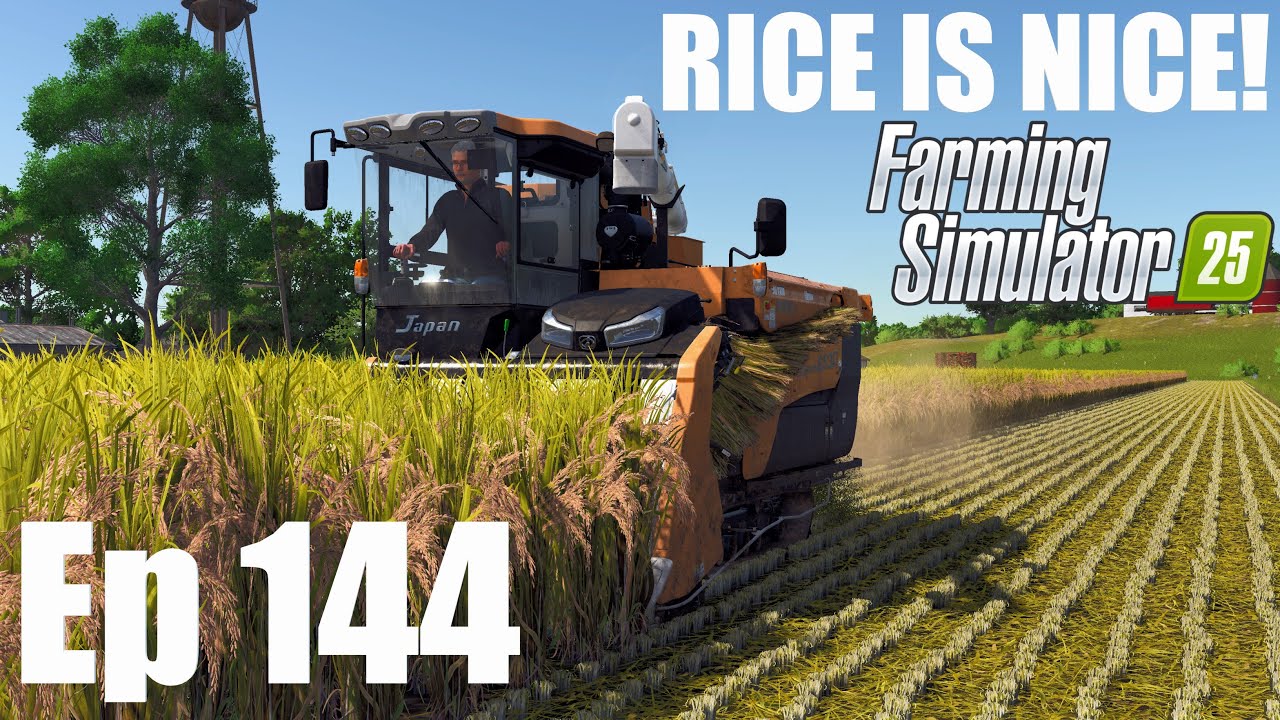 RICE IS NICE! - E144 - Riverbend Springs - FS25 - Farming Simulator 25 ...