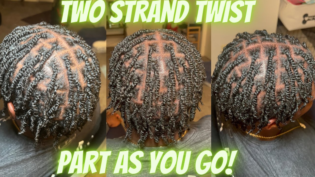 HOW TO DO TWO STRAND TWIST~ EASY METHOD FOR TWISTING AND PARTING ...