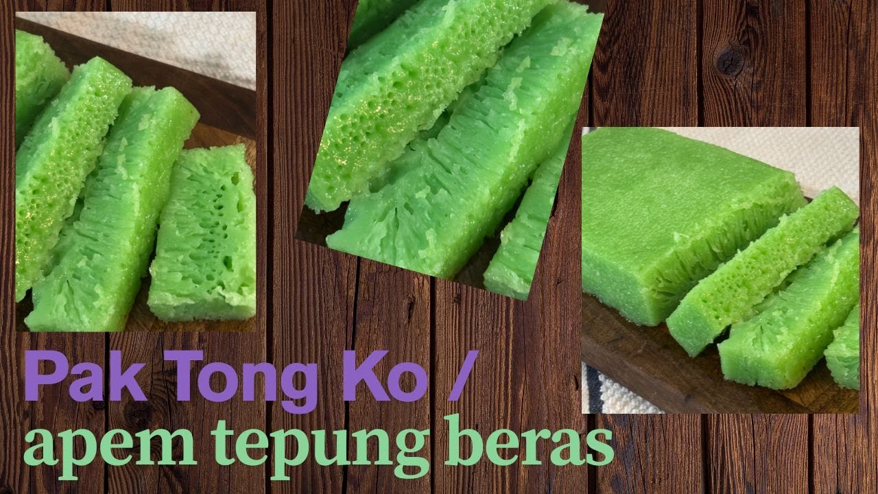 Apem tepung beras ||Pak Tong Ko #kuebasah #kuebasahtradisional - YouTube