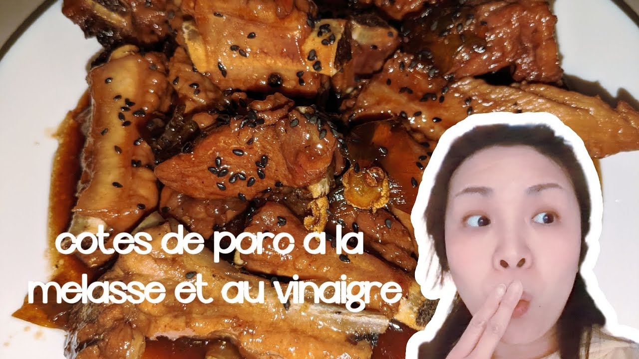 le meilleur plat de porc, côtes de porc à la mélasse et au vinaigre ...