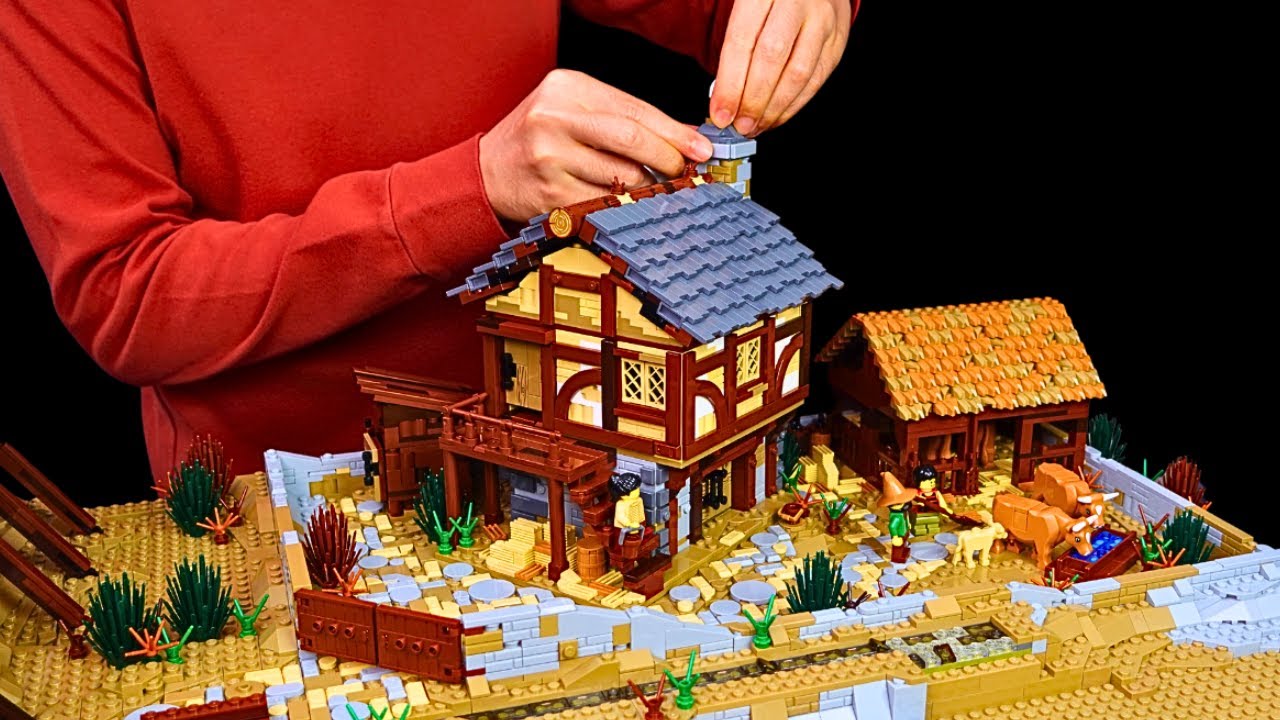 I Built a Medieval Dairy Farm in Lego - YouTube