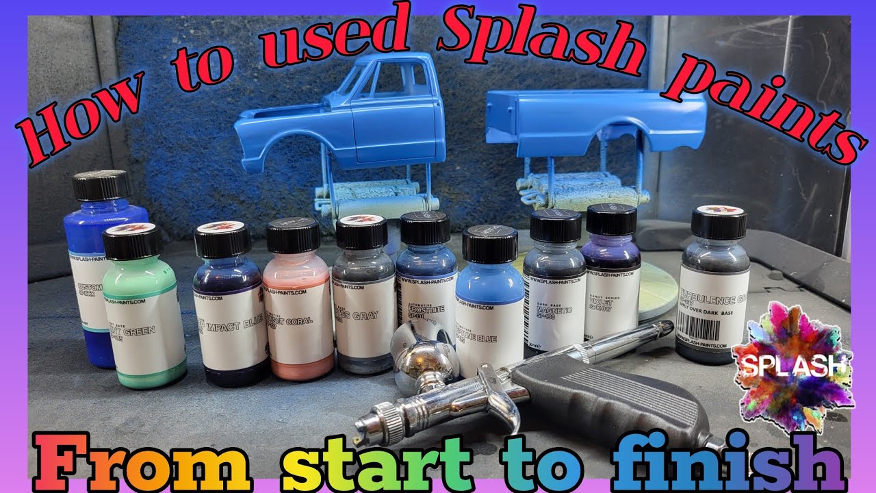 How To: Use Splash Paints, full tutorial guide - YouTube