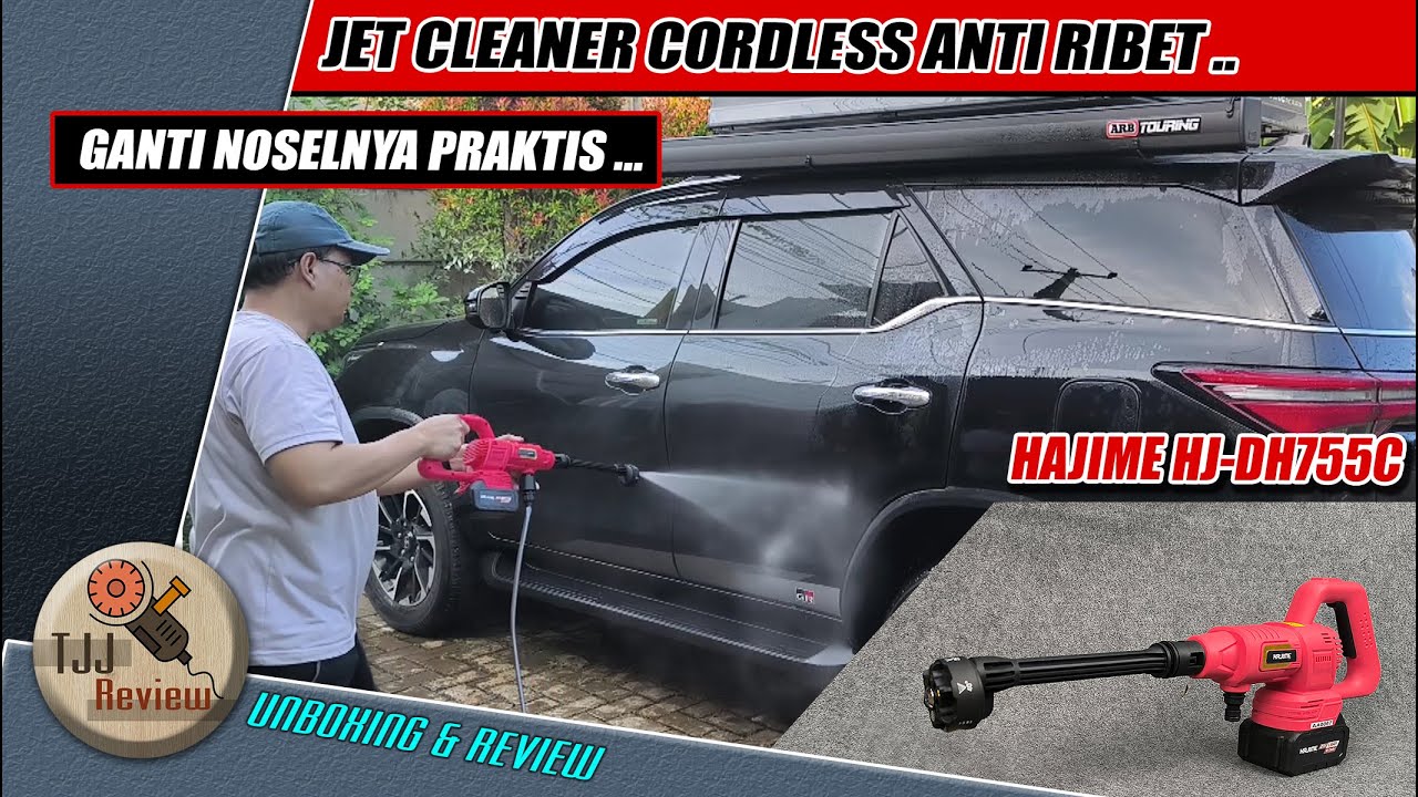 Review Jet Cleaner Cordless baterai LXT / Hajime HJ-DH755C - YouTube