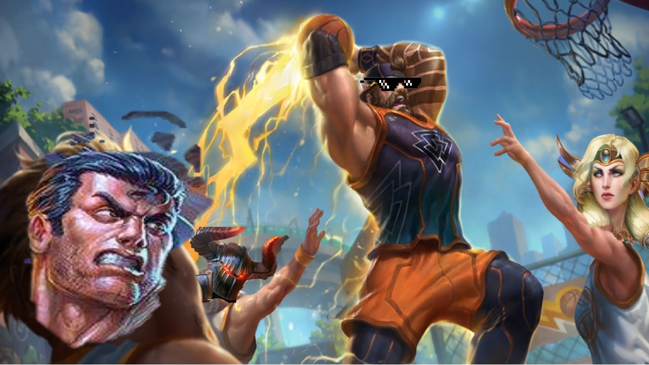 SMITE - when you play basketball - YouTube