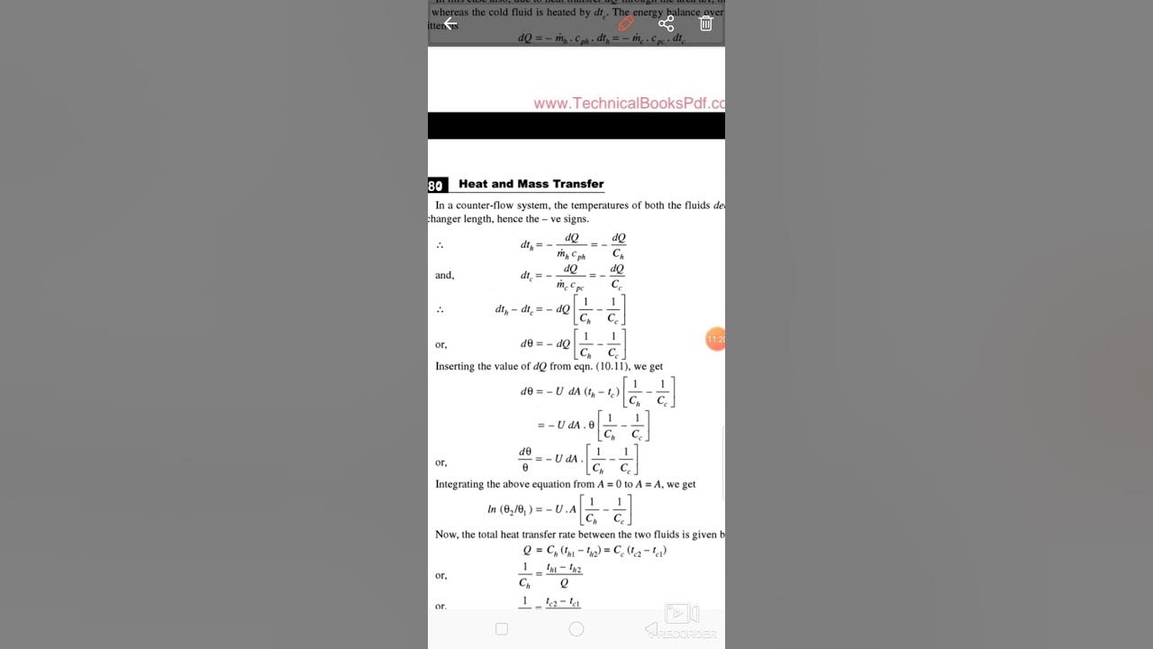 Chapter-06_ LMTD Analysis for counter flow Heat Exchanger_Heat and Mass ...