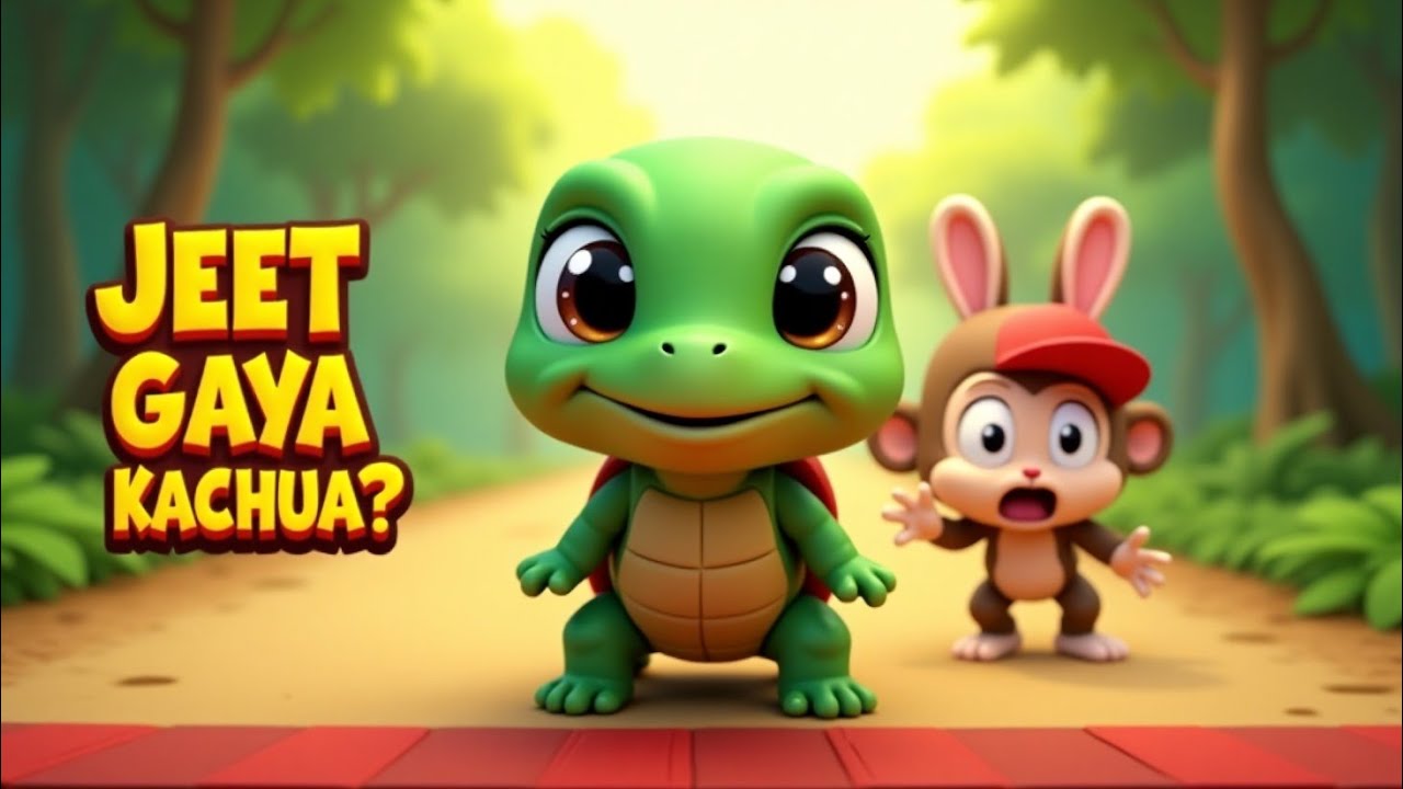 Tony Kachua Ki Kahani 🐢 Animation| Slow and Steady Wins! | Poetic Plus ...