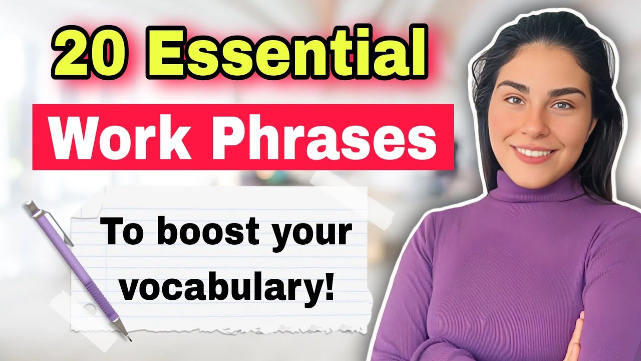 20 Essential Work Phrases! | عبارت های مهم کاری - YouTube