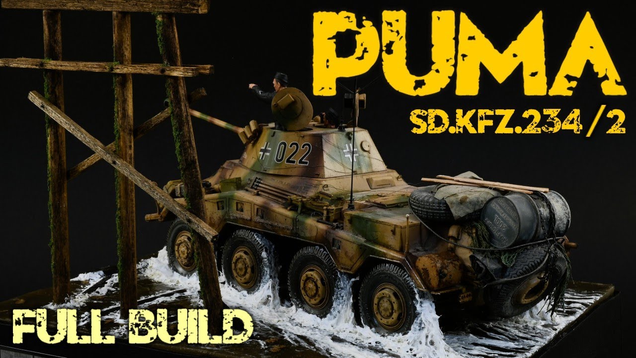 PUMA SD.KFZ 234/2 - FULL BUILD - YouTube