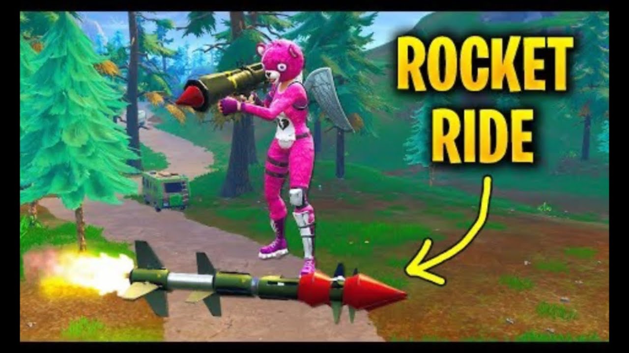 Roket ride con fire {fortnite} - YouTube