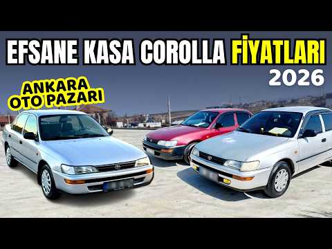 2. EL EFSANE KASA COROLLA FİYATLARI - 2026 | Oto Pazarı Corolla 1.6 GLi ve 1.3 Fiyatları ve Piyasası