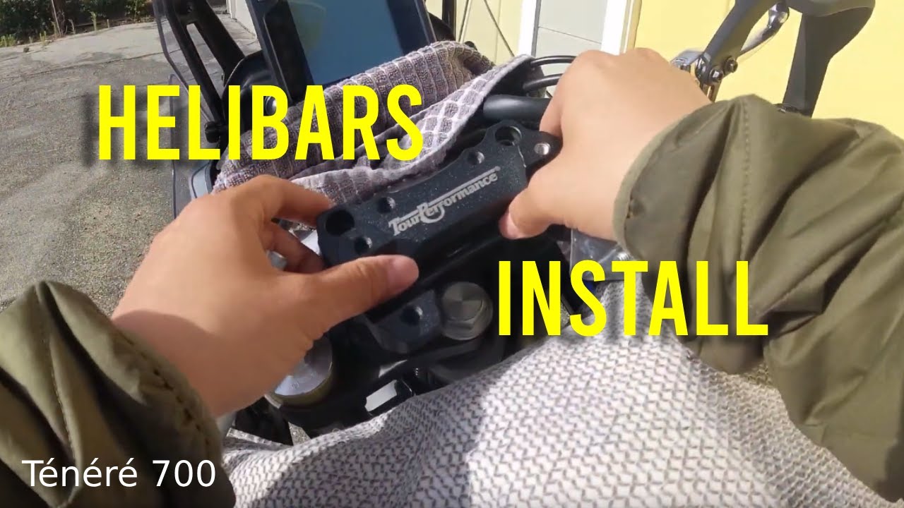 Yamaha Ténéré 700 | HeliBars Tour Performance Handlebar Risers Install ...