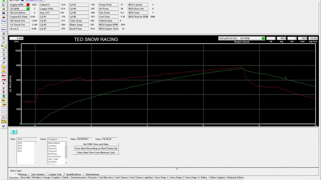How to Overlay Racepak Runs - YouTube