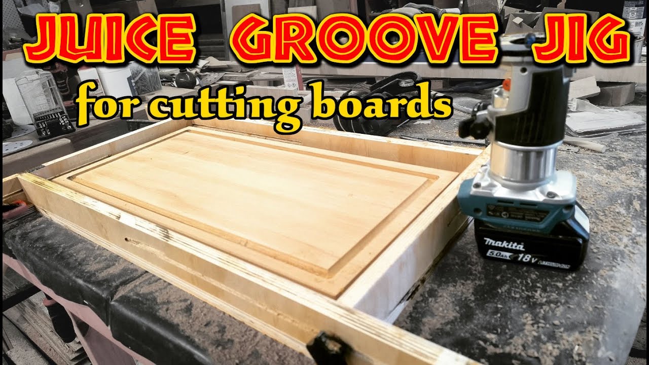 I made a Juice Groove Jig for cutting boards - YouTube