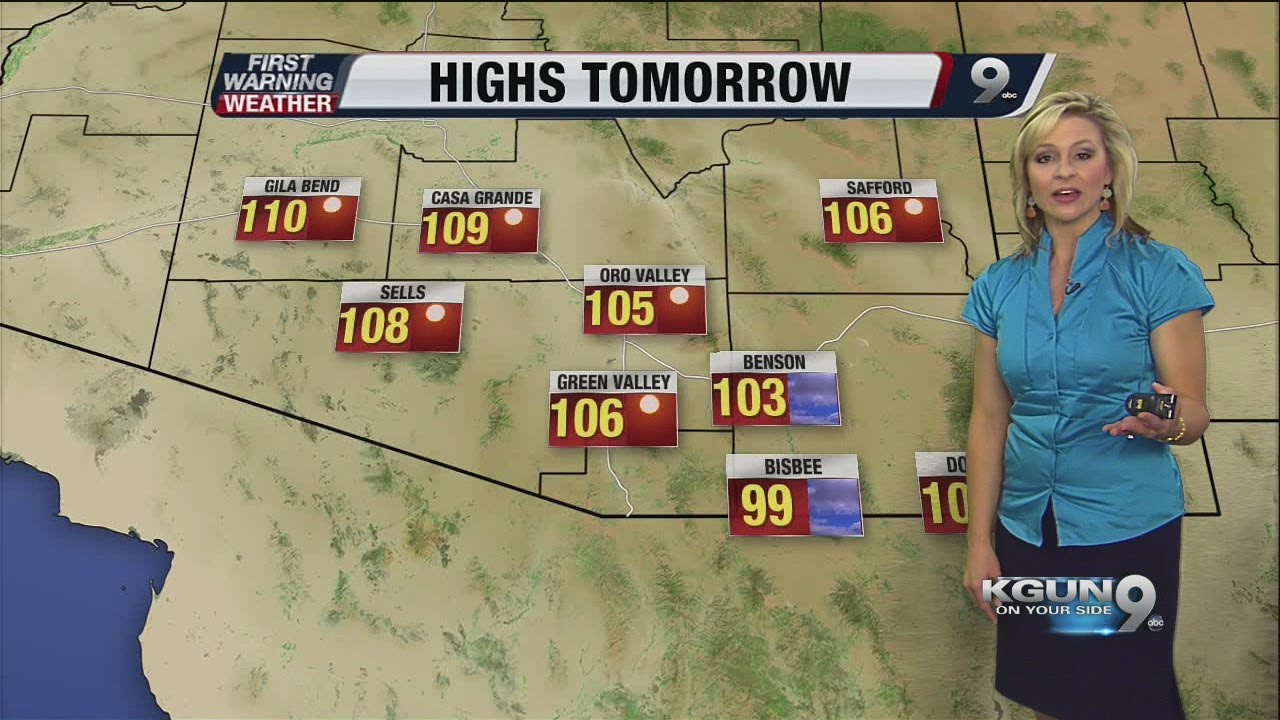 Chief Meteorologist Erin Christiansen's KGUN 9 Forecast Tuesday, June 3 ...