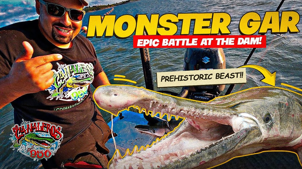 Battling a Big Alligator Gar at the Dam – Epic Catch with LCD 956 Gear ...